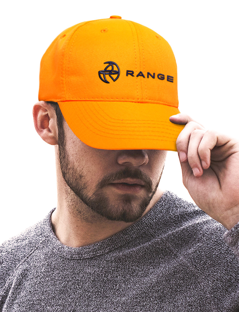 Structured Blaze Orange Cap – Range Swag